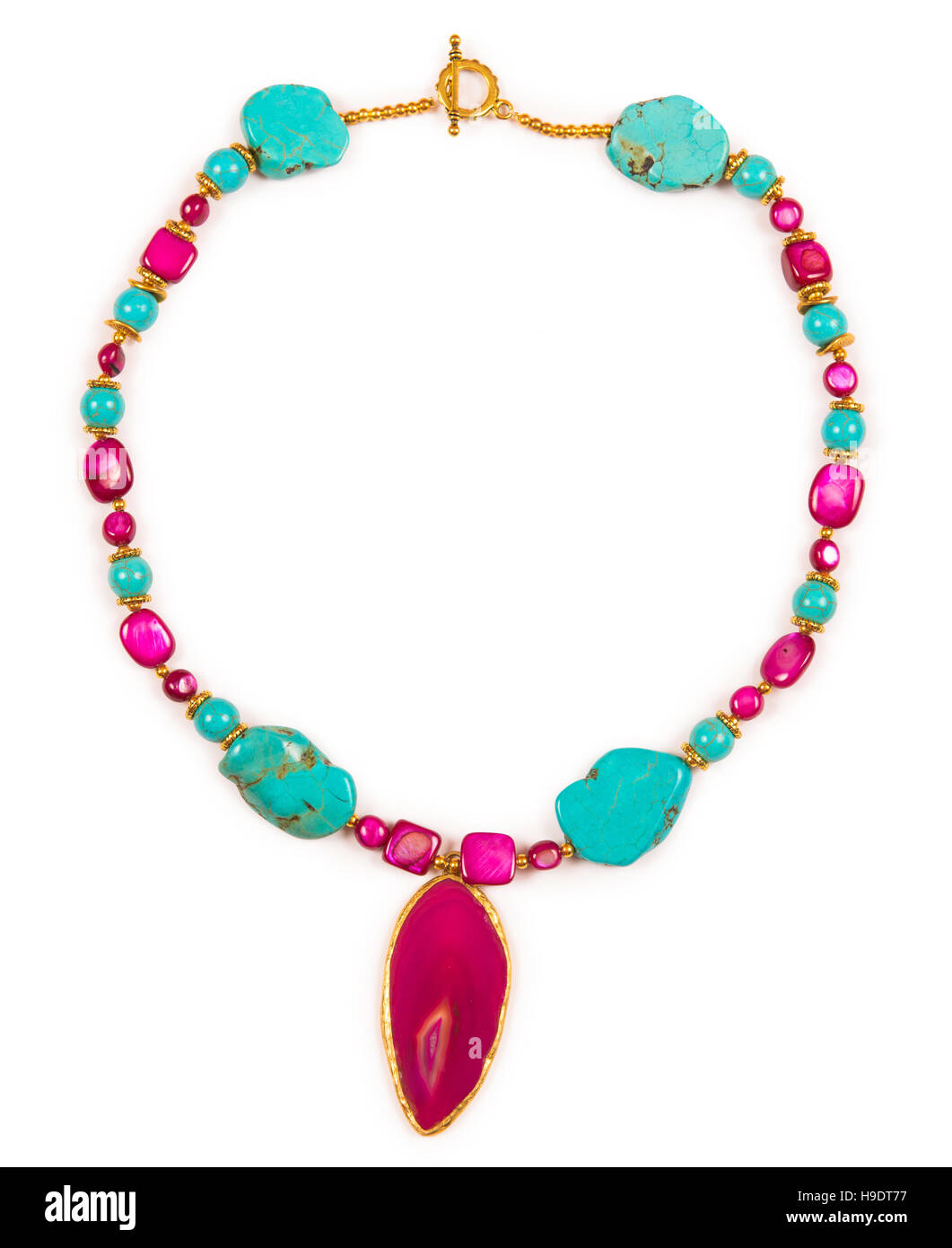 Jewellery necklace isolated on white background Stock Photo - Alamy