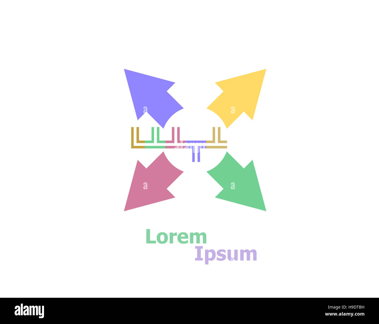 Abstract logo design template. Science technology, Teamwork, Social ...