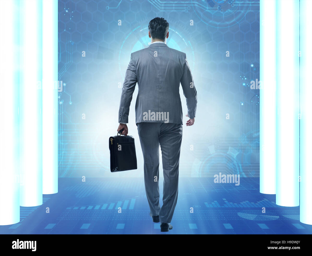 Man running away from camera hi-res stock photography and images - Alamy