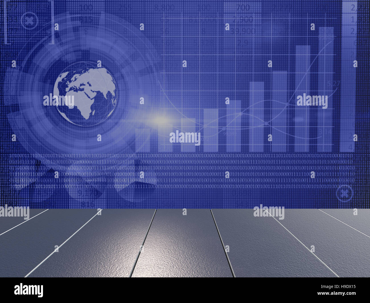 Abstract illustration with charts and graphs Stock Photo - Alamy