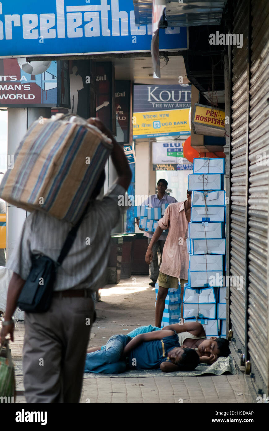 Street Kolkata Homeless Calcutta Poverty High Resolution Stock ...