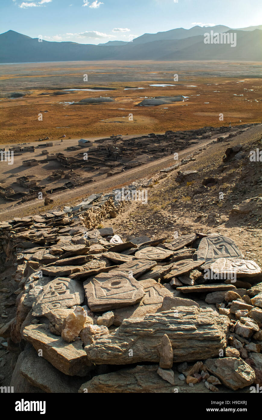 The village of Thukje near Tso Kar Lake in Ladakh Stock Photo - Alamy