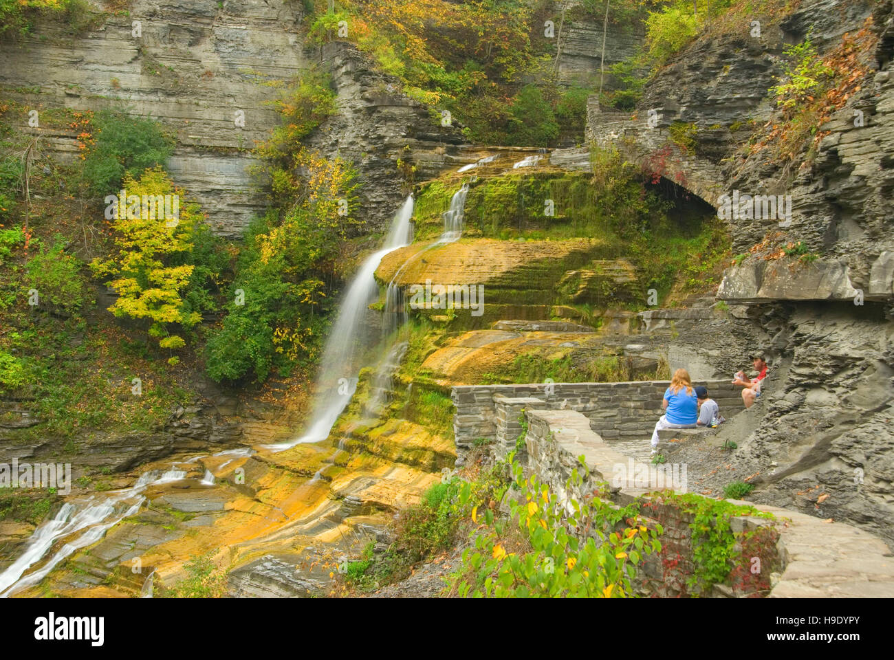 Lucifer Falls, Robert H Treman State Park, New York Stock Photo - Alamy