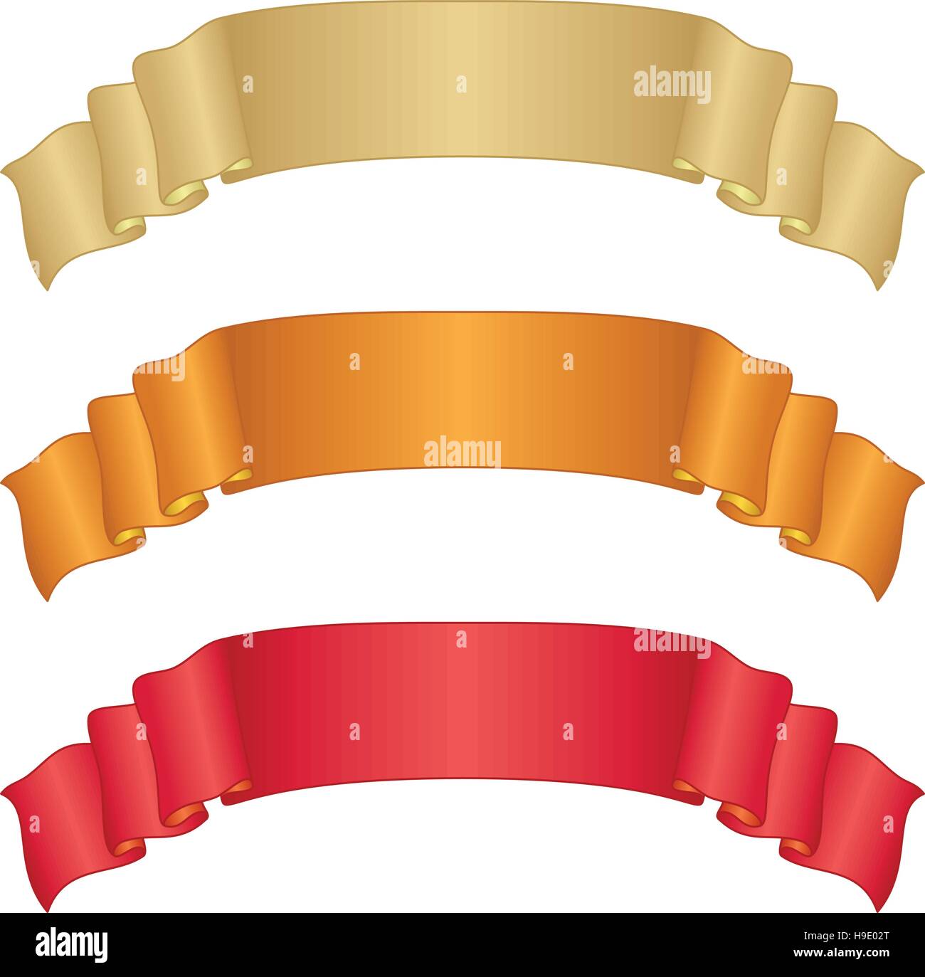 Banners ribbons, set Stock Vector Image & Art - Alamy