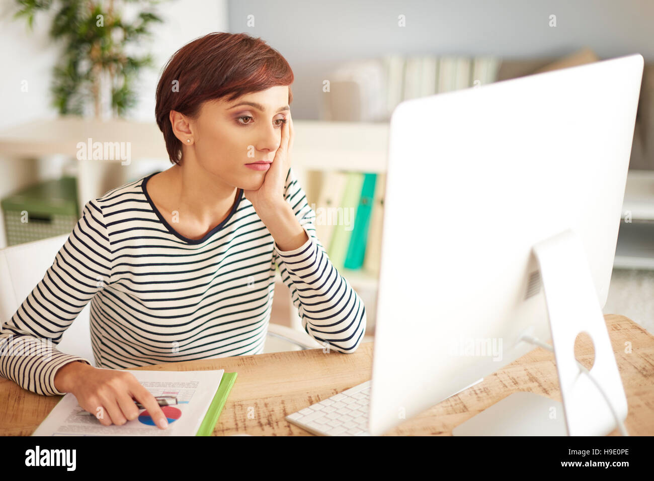 Tired of too much work Stock Photo - Alamy