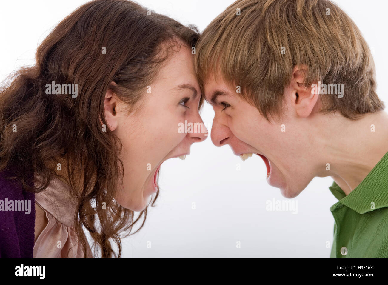 Head shot shouting arguing hi-res stock photography and images - Alamy