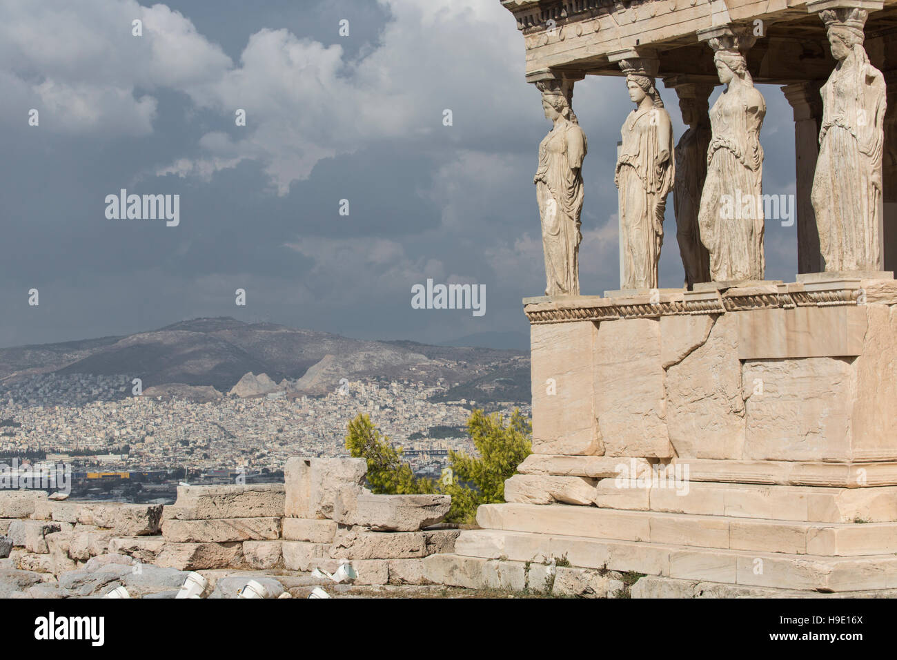 Caryatides of the erechteion hi-res stock photography and images - Alamy