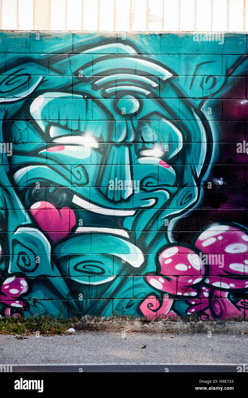 Street art graffiti of quality design Stock Photo - Alamy