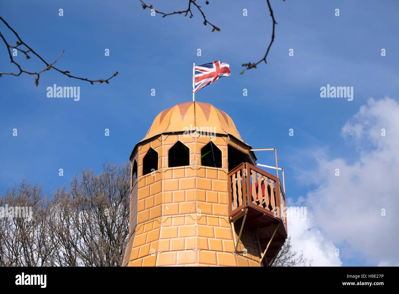 Fun Fair Tower Slide Stock Photo - Alamy