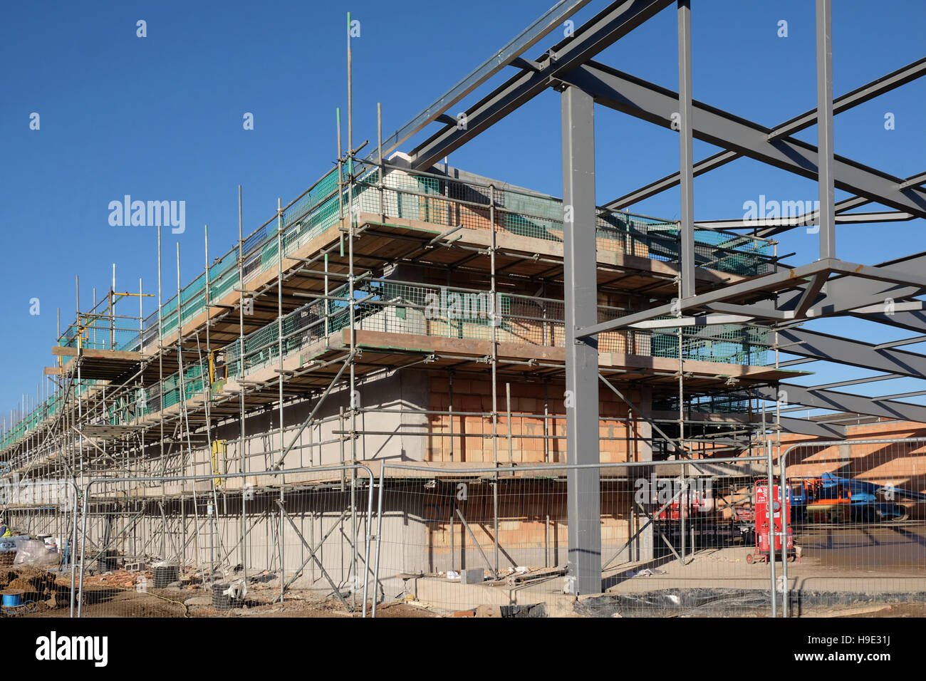 Construction of new superstore in Newark, Nottinghamshire, England, UK ...