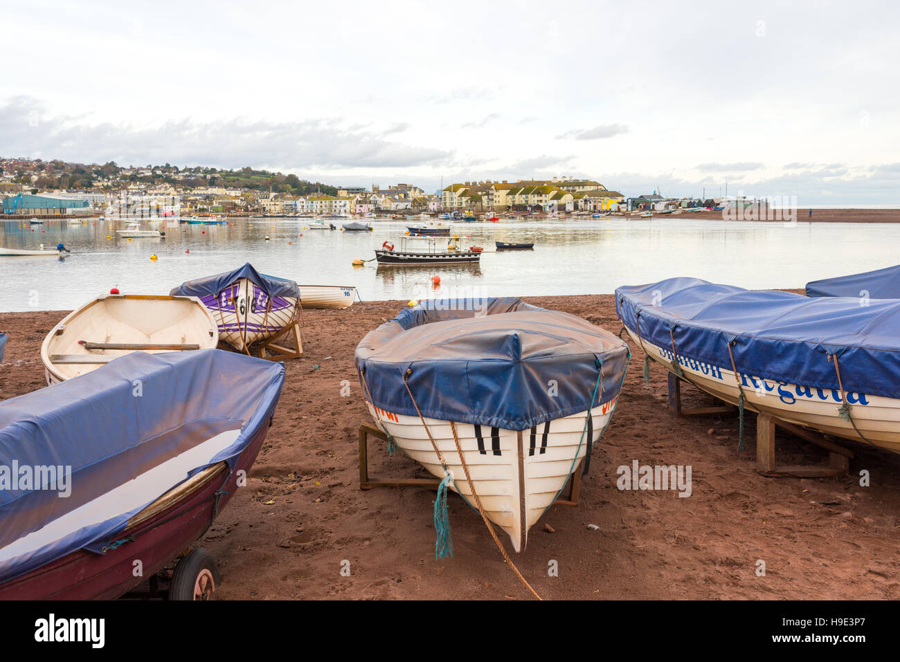 The picturesque harbour and estuary of the River Teign and Teignmouth ...