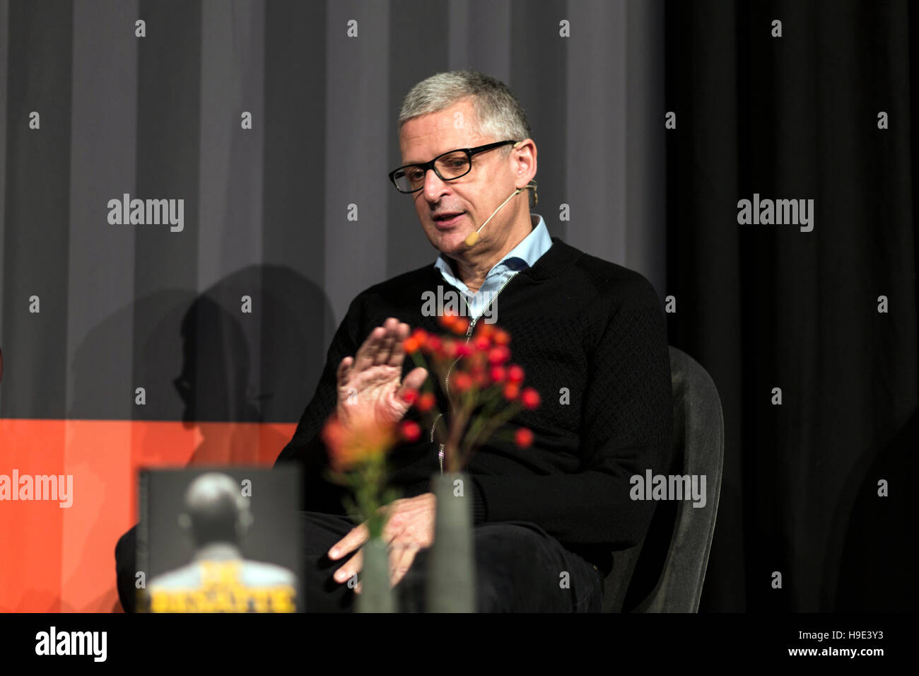 The Danish writer and journalist Flemming Rose seen during an interview ...