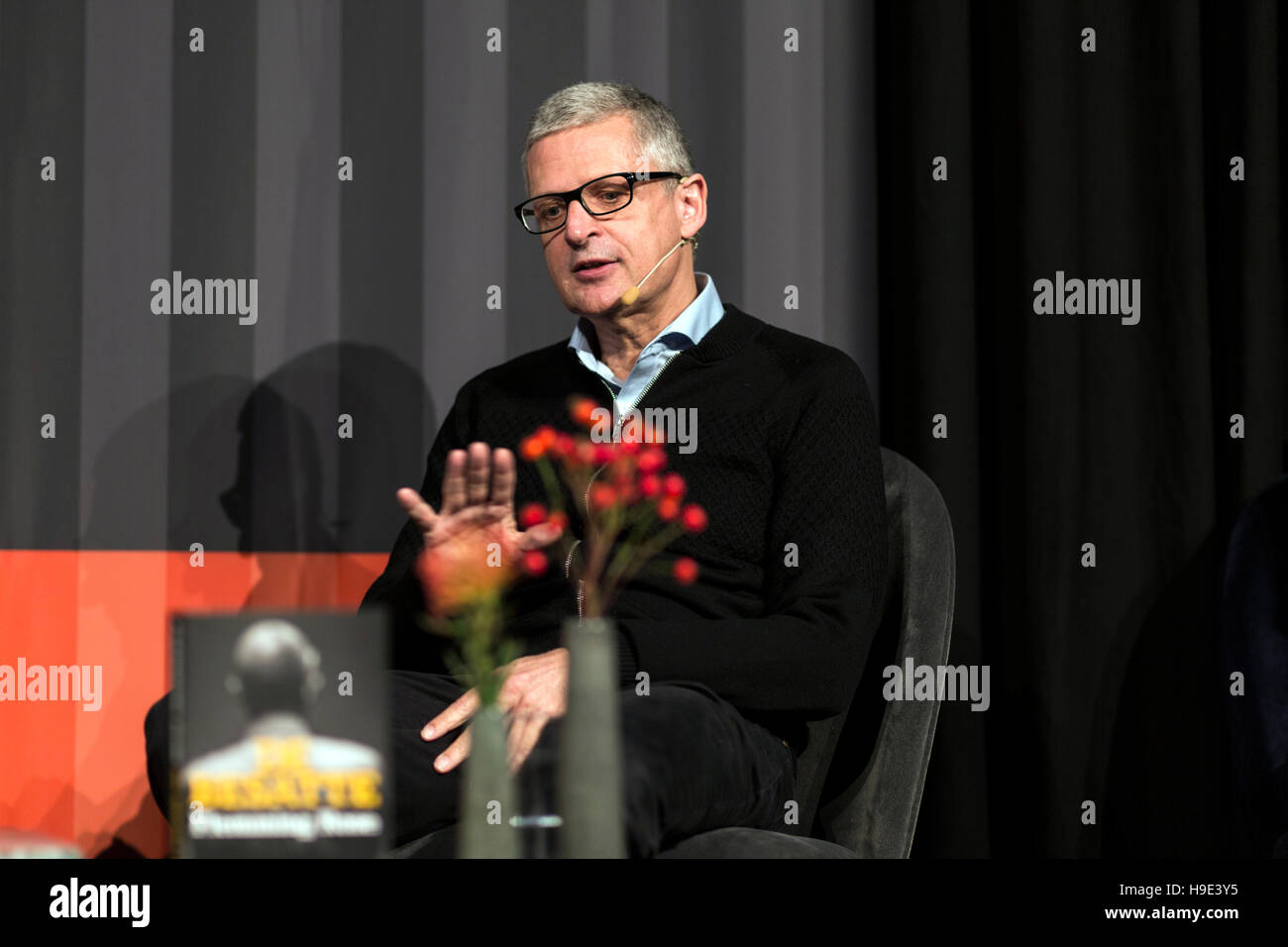 The Danish writer and journalist Flemming Rose seen during an interview ...