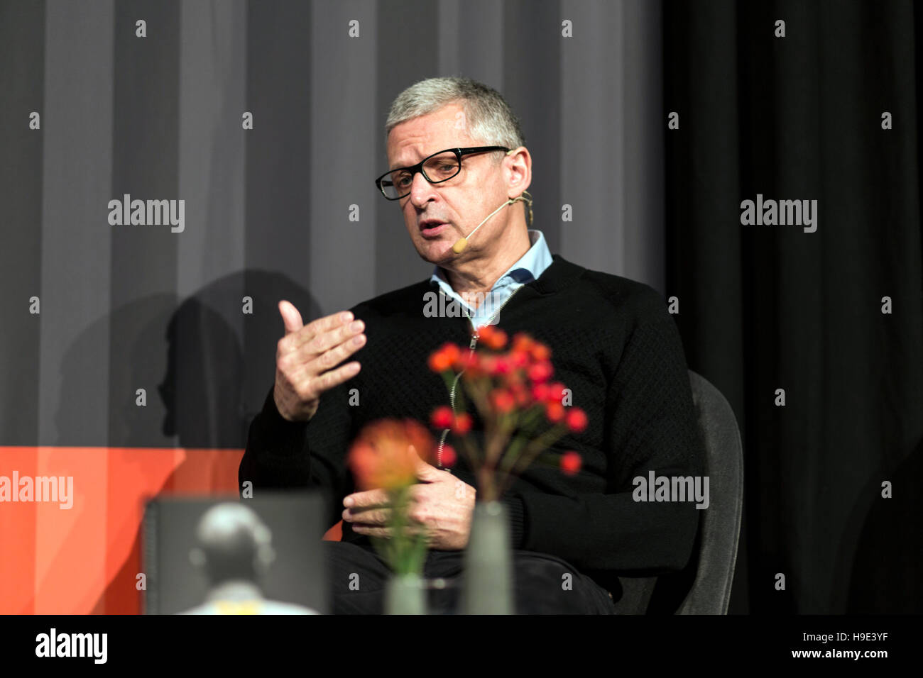 The Danish writer and journalist Flemming Rose seen during an interview ...