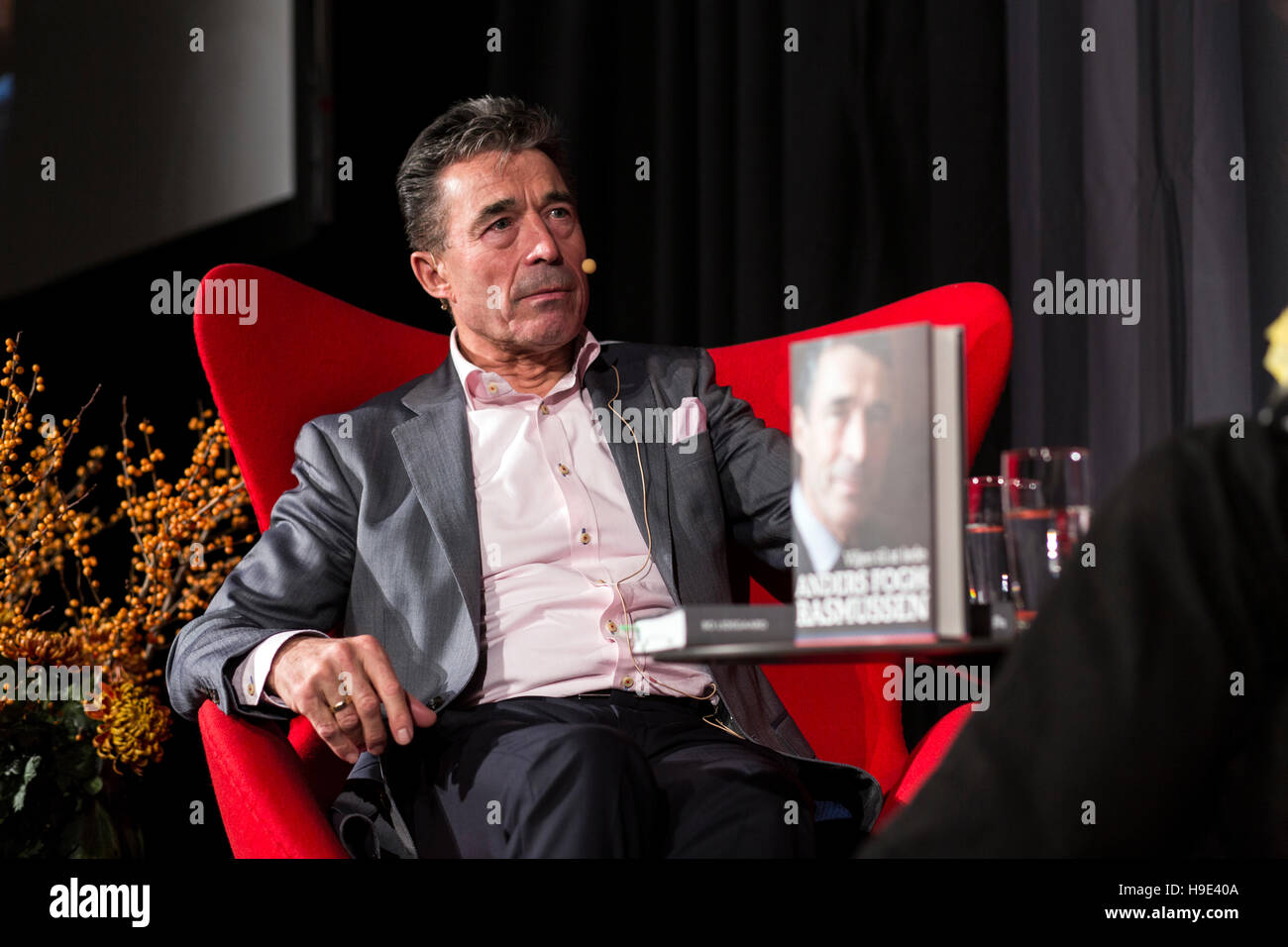 Politician and writer Anders Fogh Rasmussen seen during an interview at ...
