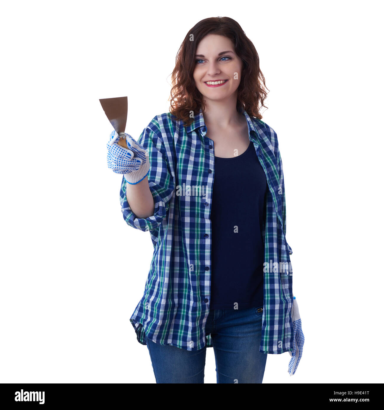 Young woman in casual clothes over white isolated background Stock ...