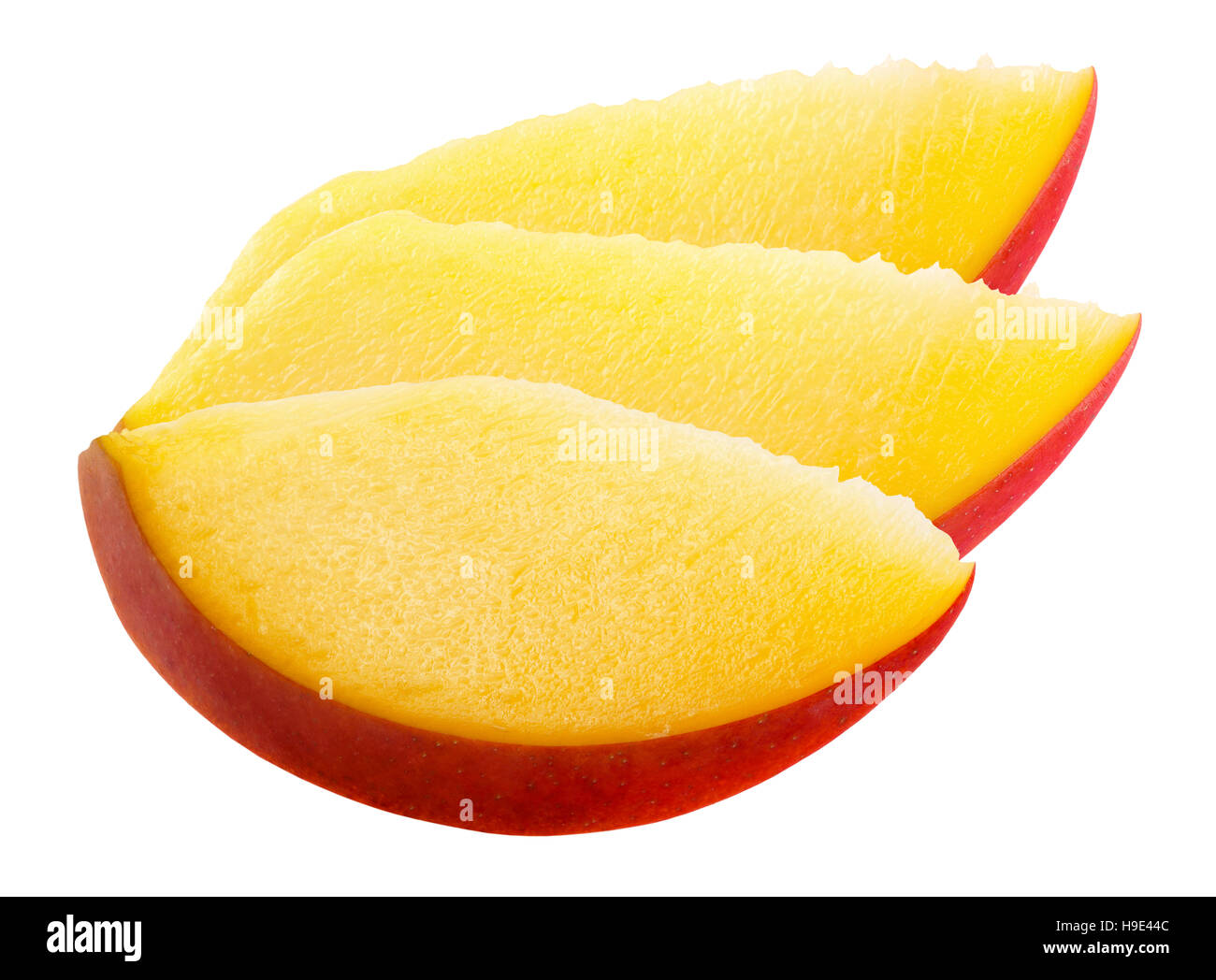 mango slices isolated on the white background Stock Photo - Alamy