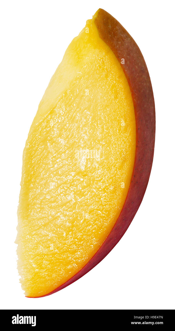 mango slice isolated on the white background Stock Photo - Alamy