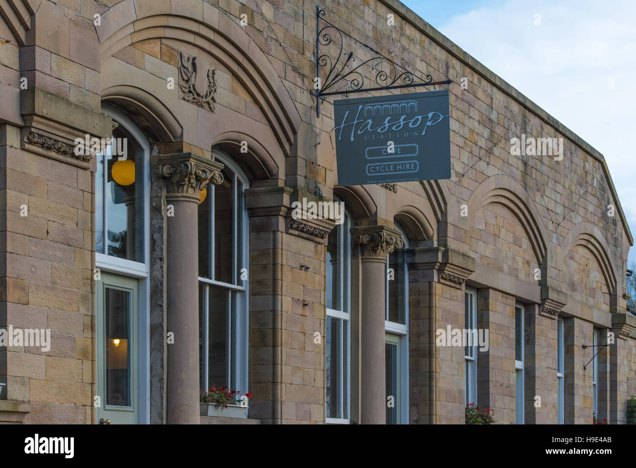 Hassop Station on the Monsal Trail Derbyshire Stock Photo - Alamy