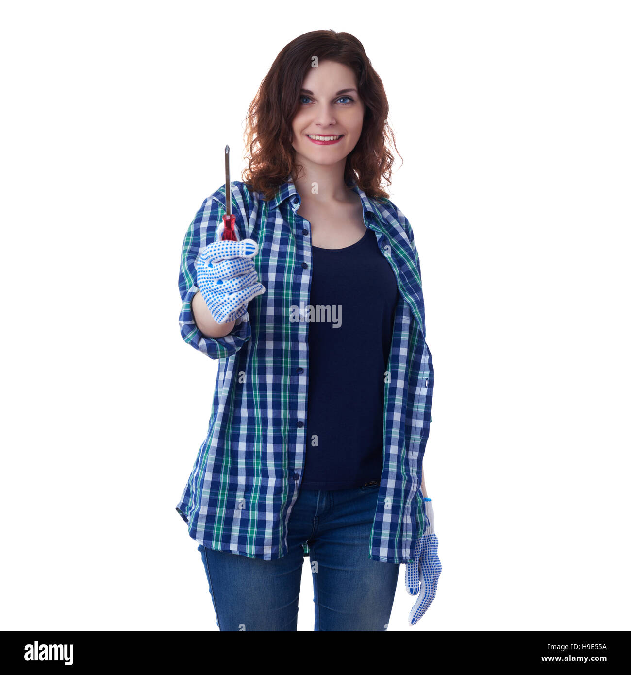 Young woman in casual clothes over white isolated background Stock ...