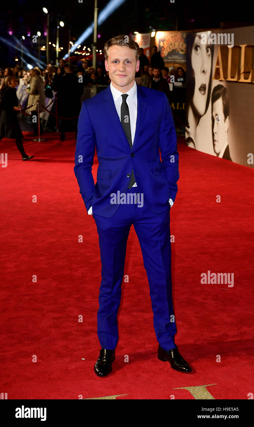 Josh Dylan attending the 'Allied' UK Premiere at Odeon Leicester Square ...