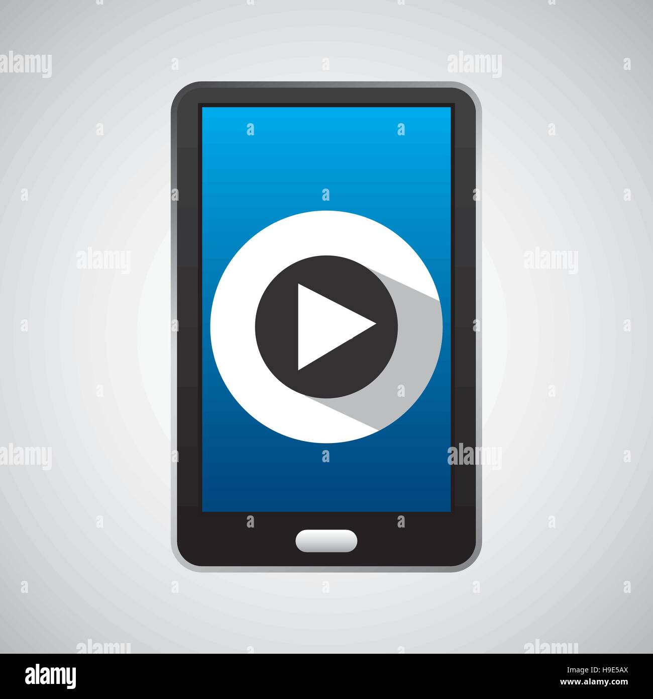 mobile phone app player media vector illustration eps 10 Stock Vector ...