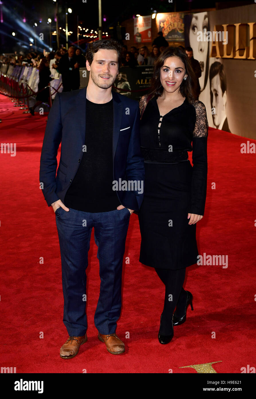 Raphael Desprez and Anoushka Ravanshad attending the 'Allied' UK ...