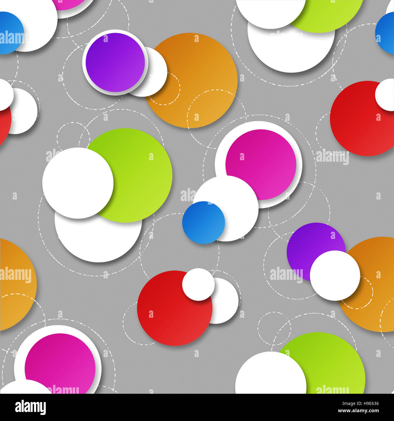 Seamless background with circular patterns for design Stock Photo - Alamy