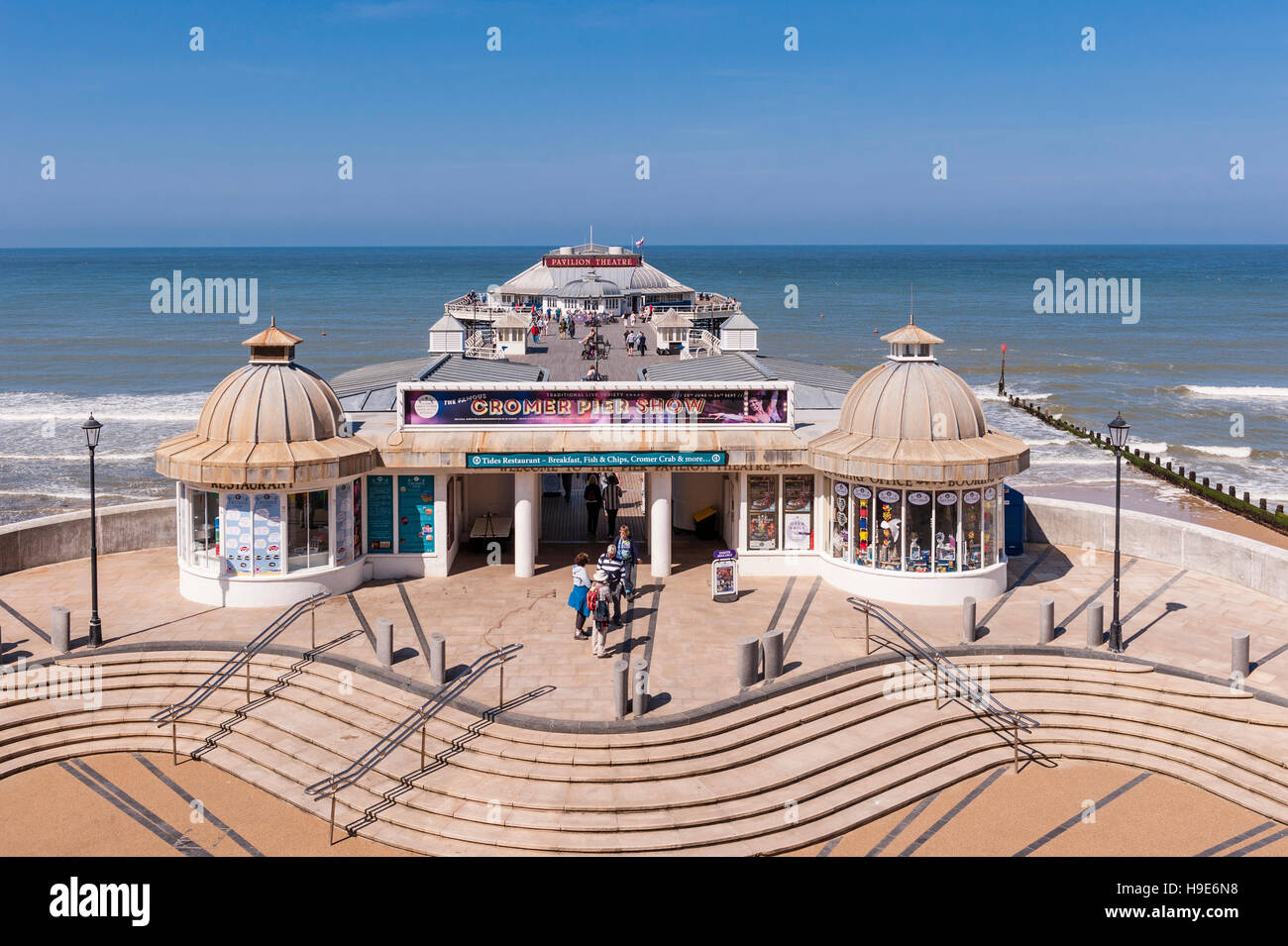 The Pier and beach in Cromer , Norfolk , England , Britain , Uk Stock ...