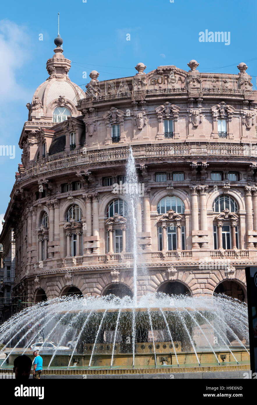 Piazza De Ferrari is the main square of Genoa Stock Photo - Alamy