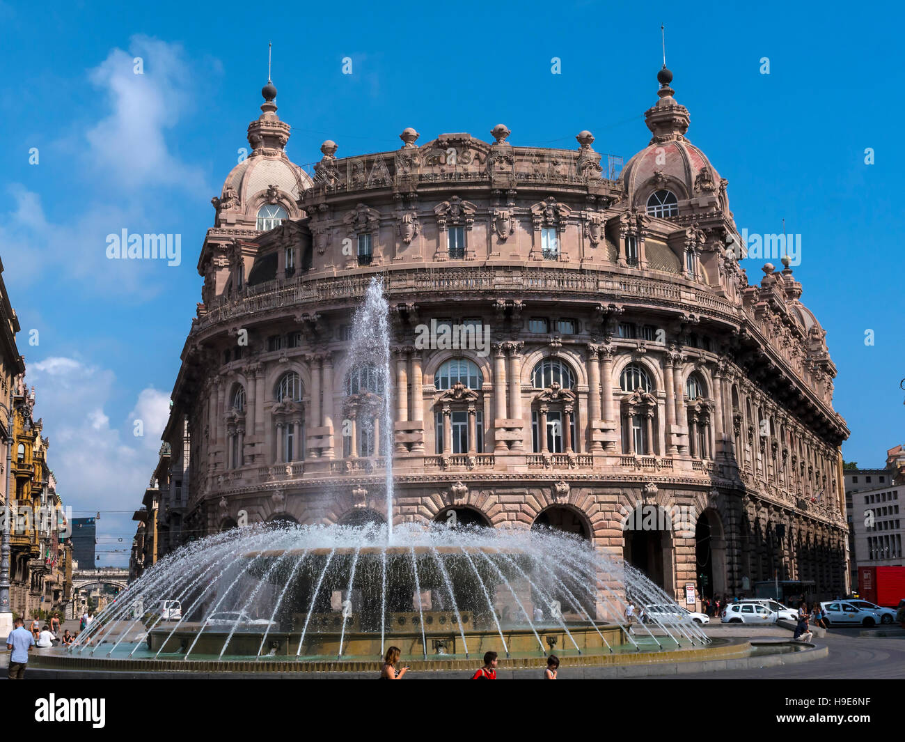 Piazza De Ferrari is the main square of Genoa Stock Photo - Alamy