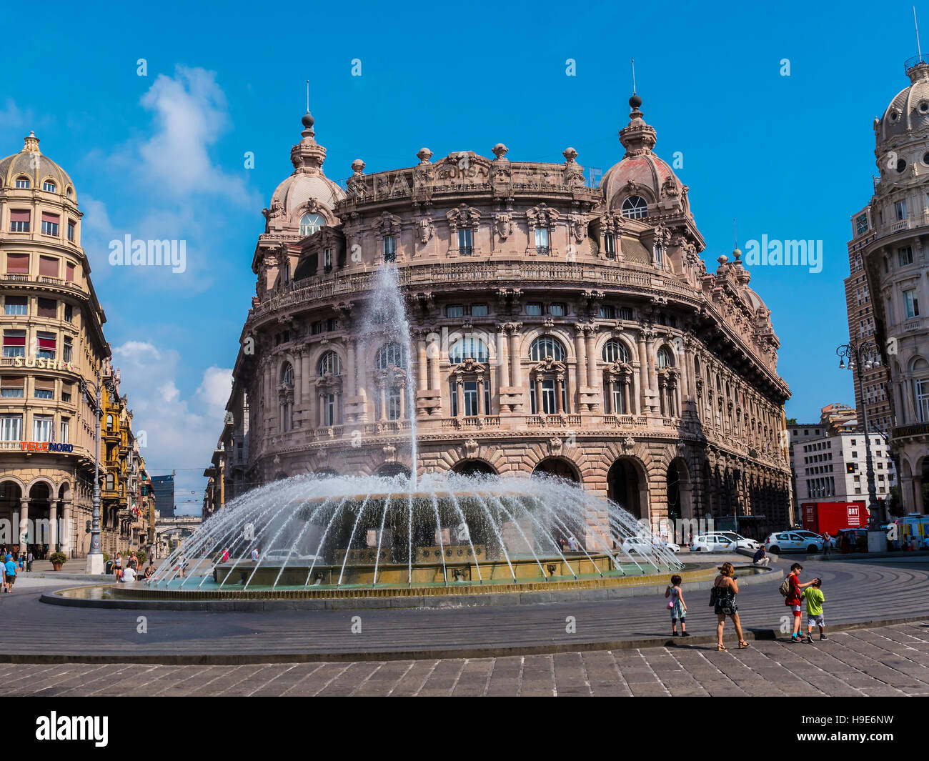 Piazza De Ferrari is the main square of Genoa Stock Photo - Alamy