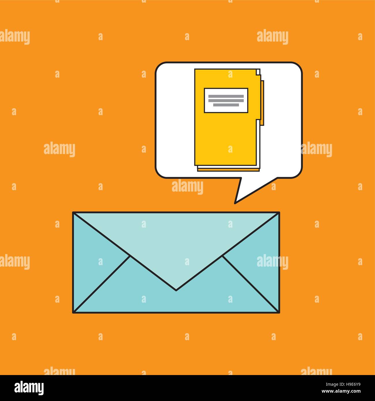 email folder directory book design vector illustration eps 10 Stock ...