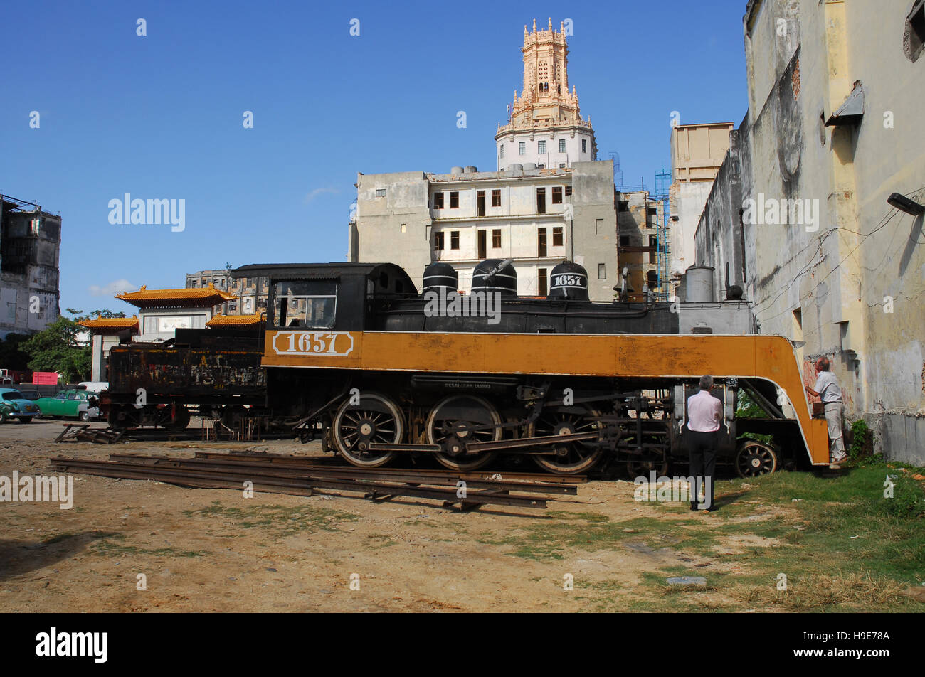 Cuba, Havana, Railroad Museum Stock Photo - Alamy