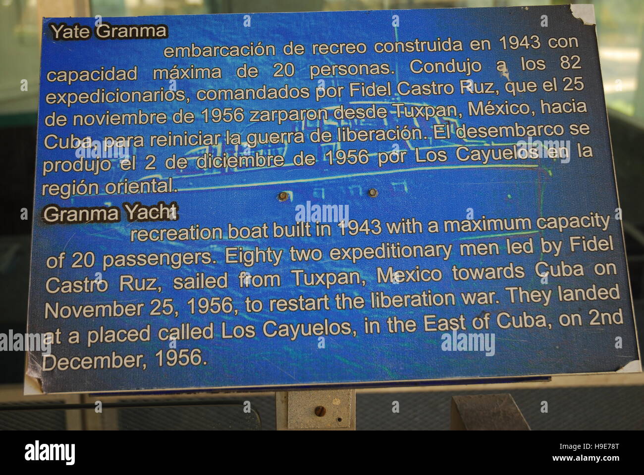 Cuba, Havana, Museum of the Revolution, Granma Stock Photo - Alamy