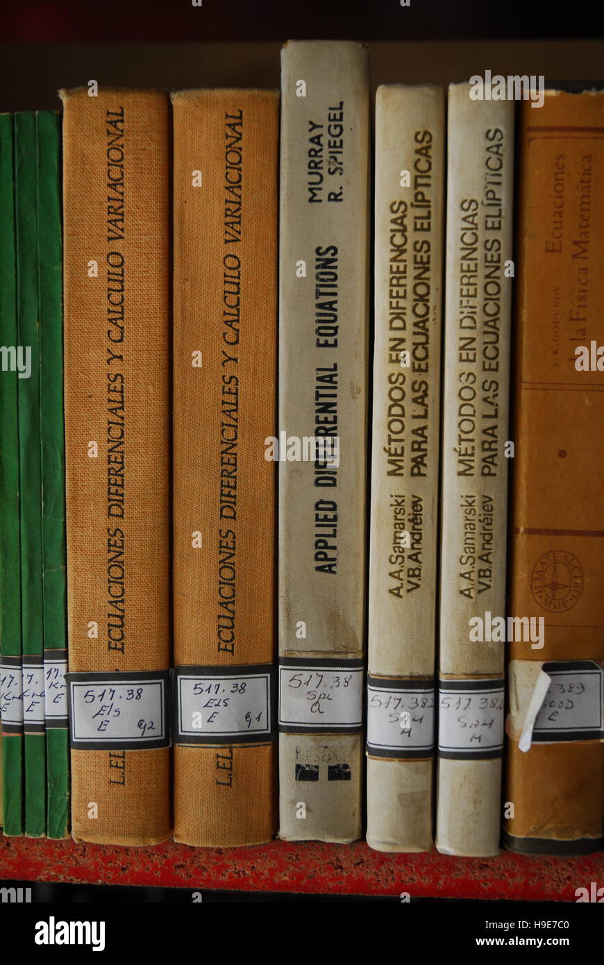 Cuba, Trinidad, Public Library, Textbooks Stock Photo - Alamy