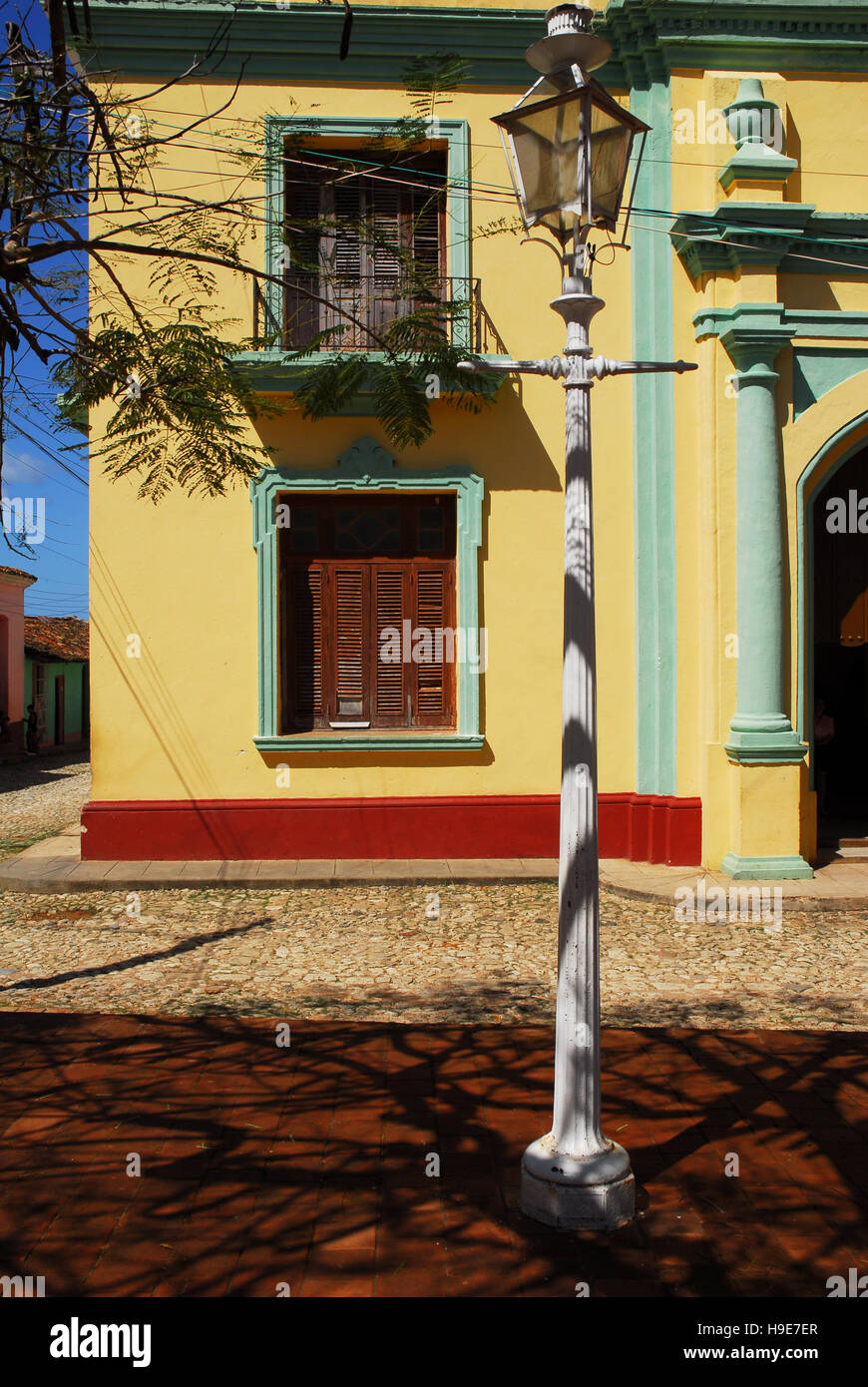 Cuba, Trinidad, typical building, window Stock Photo - Alamy
