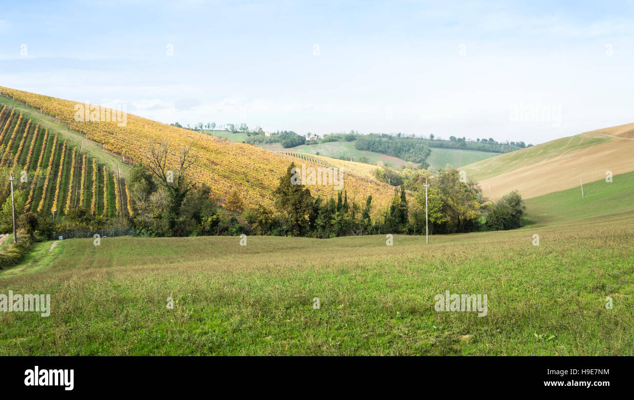 Countryside landscape during fall season in rural Italy Stock Photo - Alamy