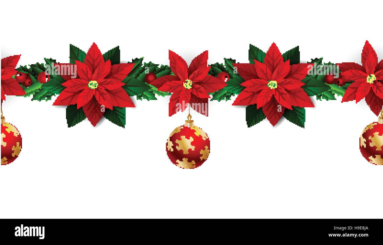Seamless Christmas borders Stock Vector Image & Art - Alamy