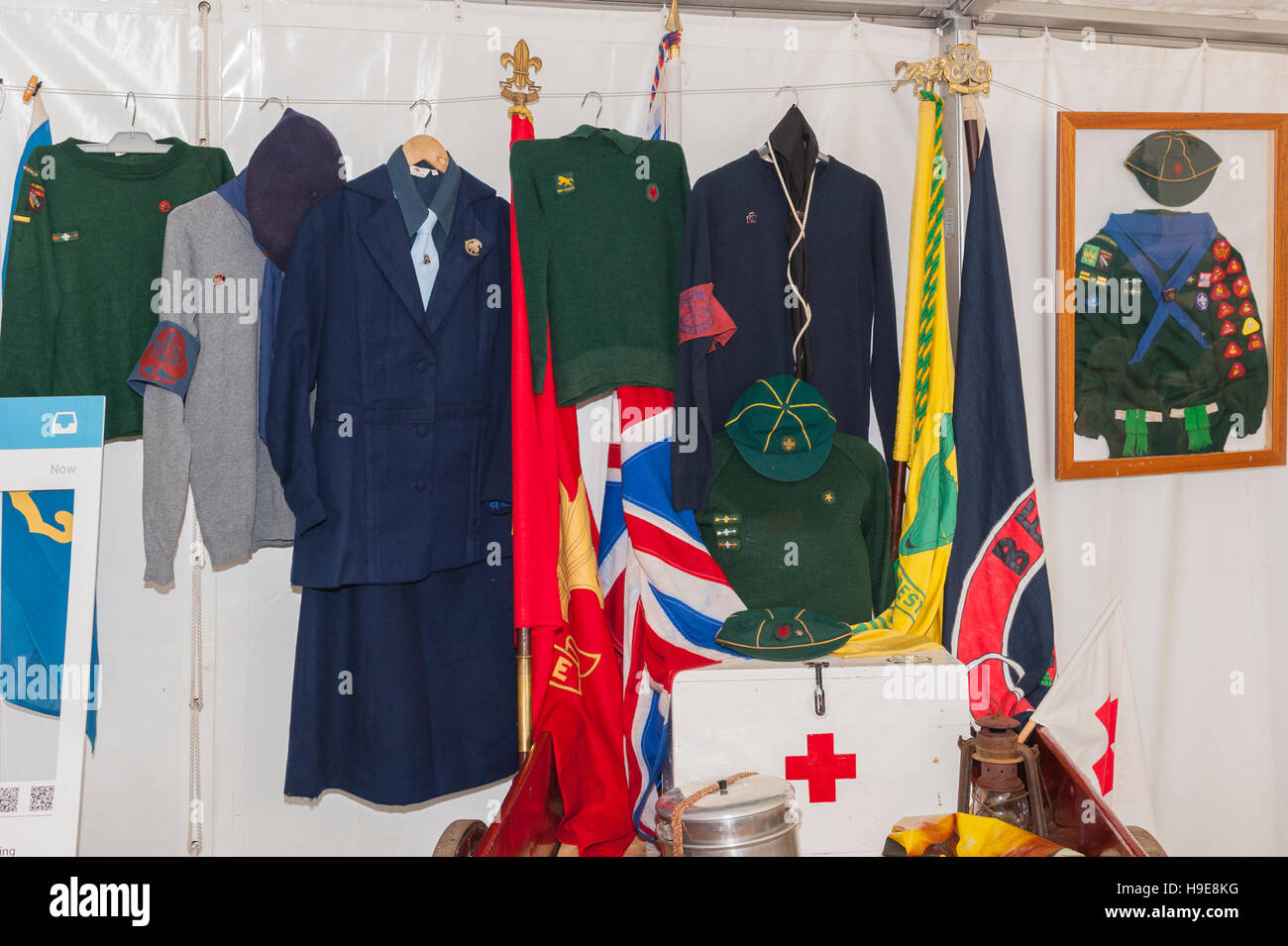 Cub Scout uniforms on show at the Royal Norfolk Show in the Showground ...