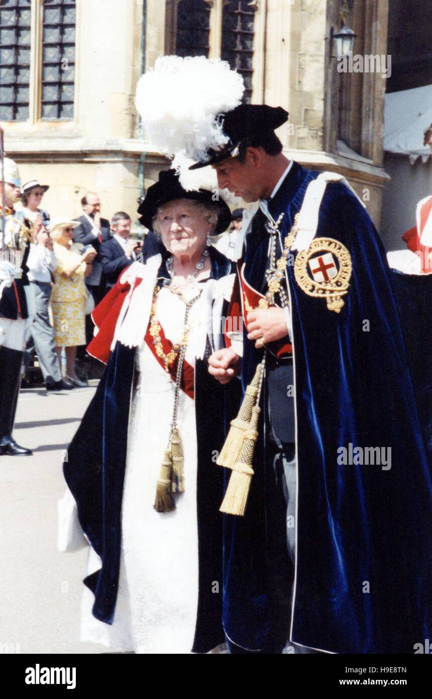 The Order of the Garter Ceremony Procession WINDSOR CASTLE June 1992 ...