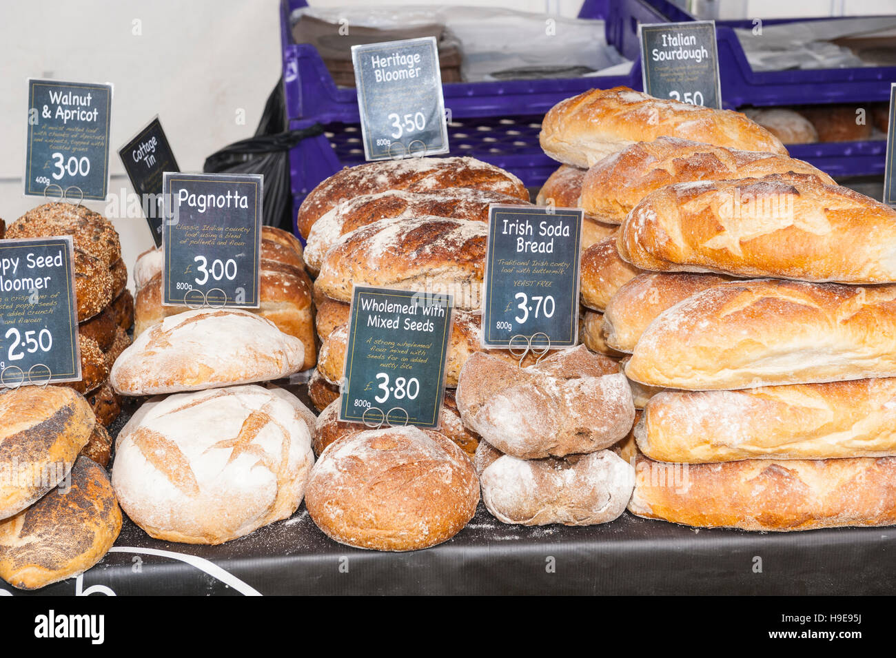 Bread for sale at the Royal Norfolk Show in the Showground , Norwich ...