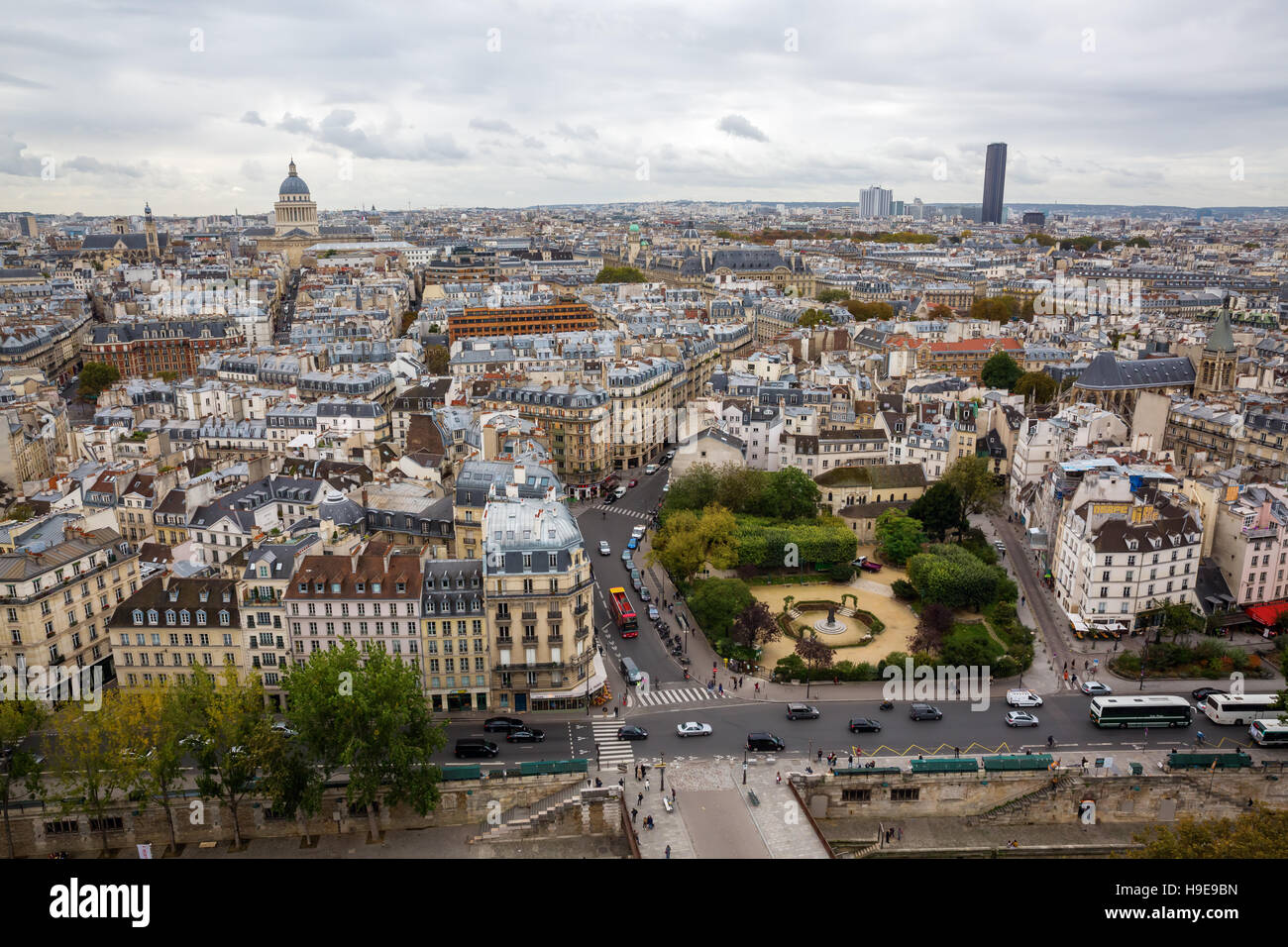 France paris pantheon aerial hi-res stock photography and images - Alamy