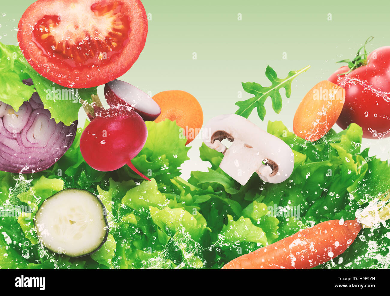 Background salad hi-res stock photography and images - Alamy