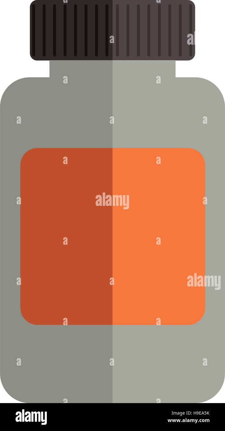 remedy bottle with tap and label vector illustration Stock Vector Image ...