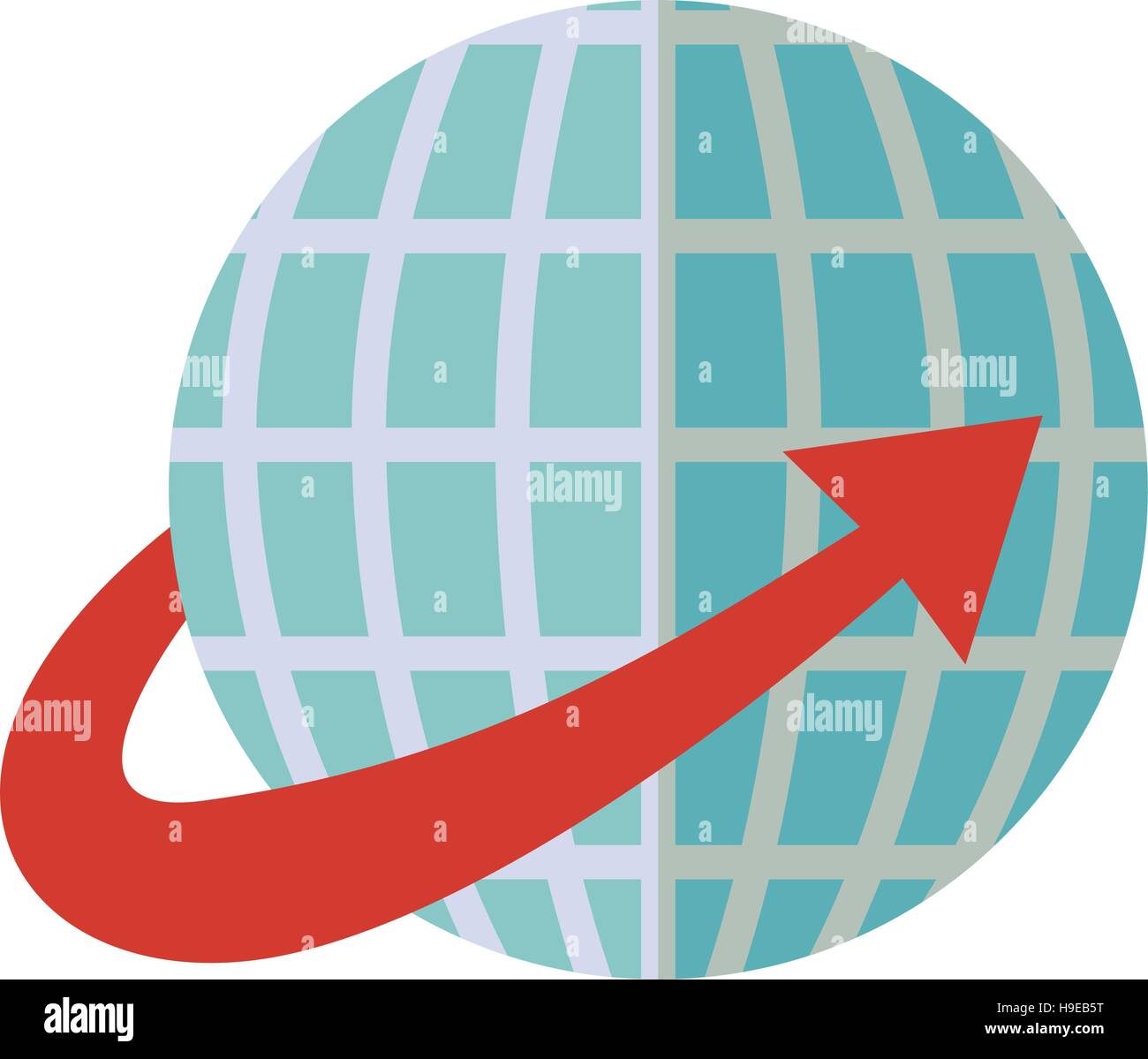 Abstract sphere direction arrow Stock Vector Images - Alamy