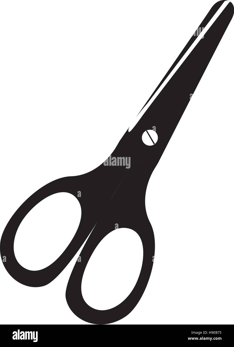 black silhouette scissors for cut Stock Vector Image & Art - Alamy