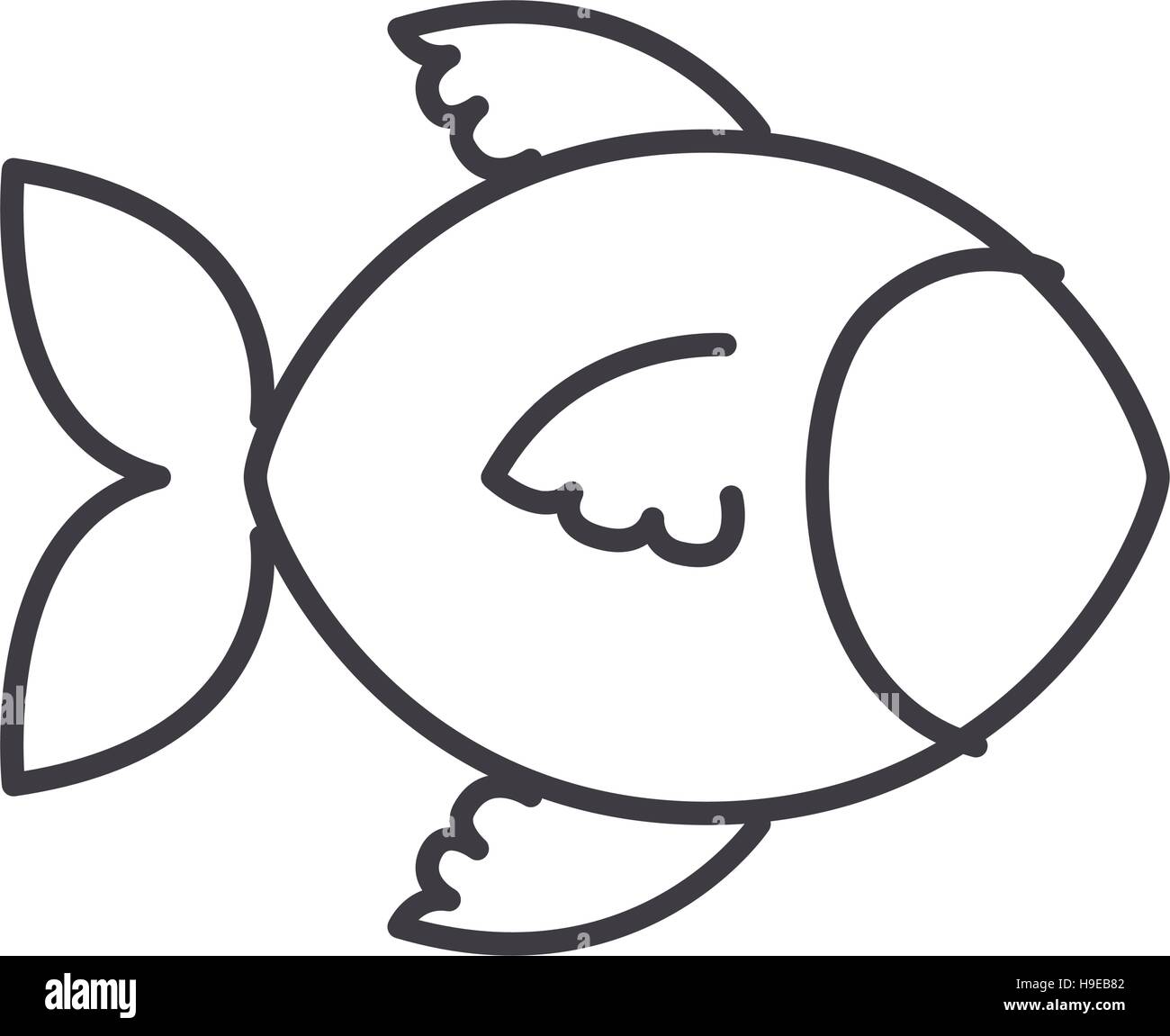 Fish Shape Vector