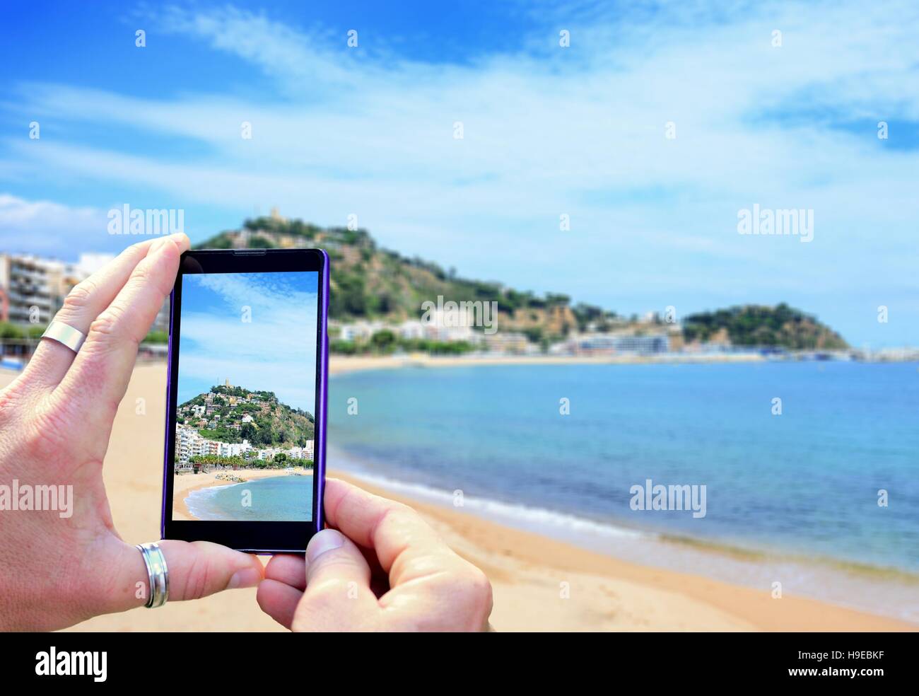 Person Taking Picture On Beach High Resolution Stock Photography and ...