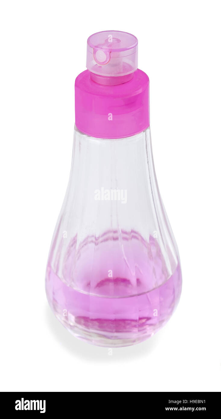 Pink dispenser isolated on white background Stock Photo - Alamy